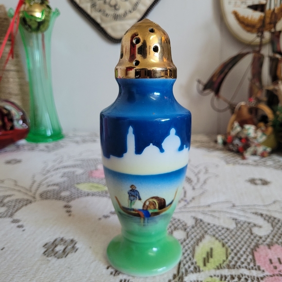 Noritake | Dining | Vintage Noritake Muffineer Gold Blue Art Deco ...